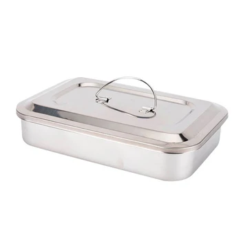 Stainless Steel Dental Instruments Tray With Lid Surgical Nursing ...