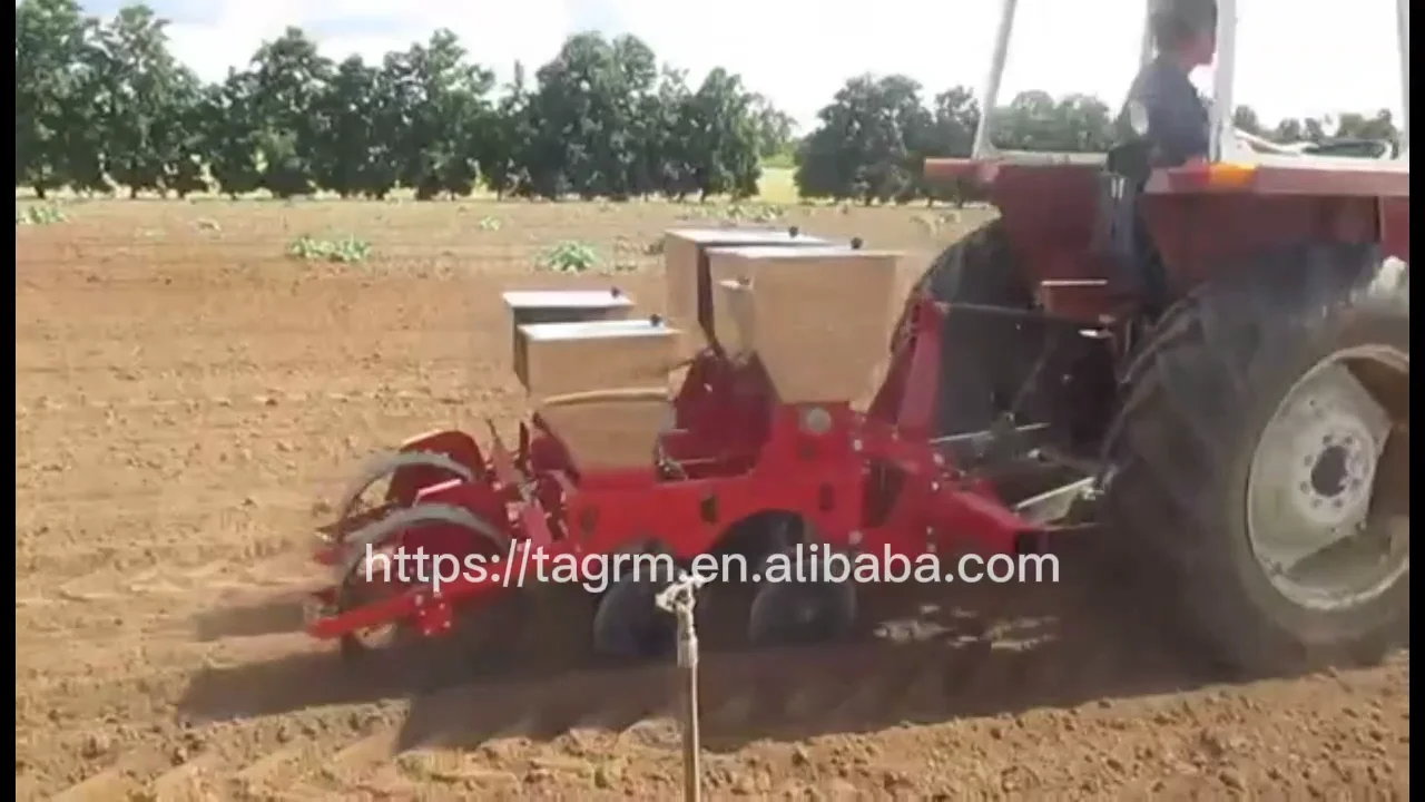 Mini Trailed Seeding Goober Seed Fertilizer Maize Mais Corn Planter ...