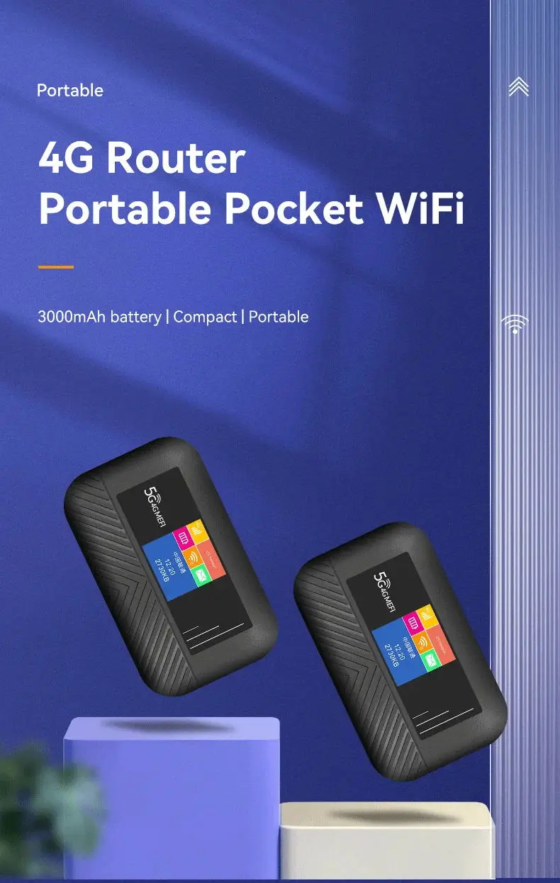 Portable Wifi 4g And 5g Router 3000mah Battery Wireless Lte Wifi Modem ...