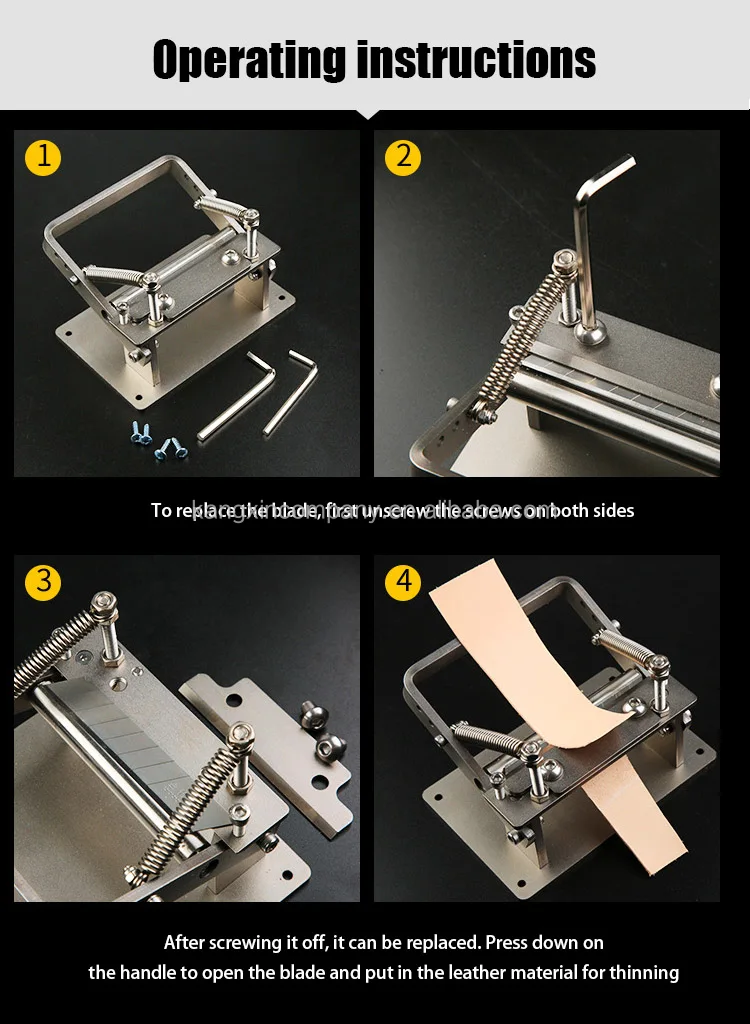 Stainless Steel Stripping Upholstery Machines Manual Leather Belt ...