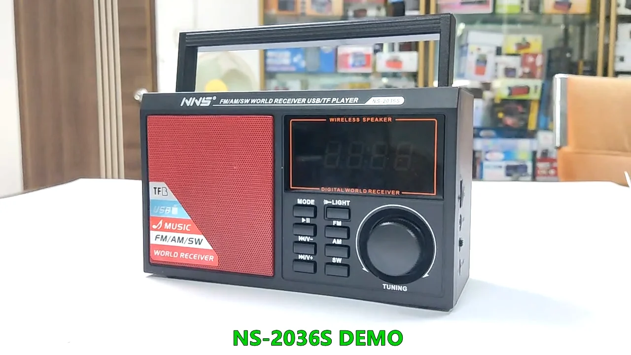 2021 Big Size Led Display Fm Am Sw Radio Two Way Torch Light Mp3 Radio ...