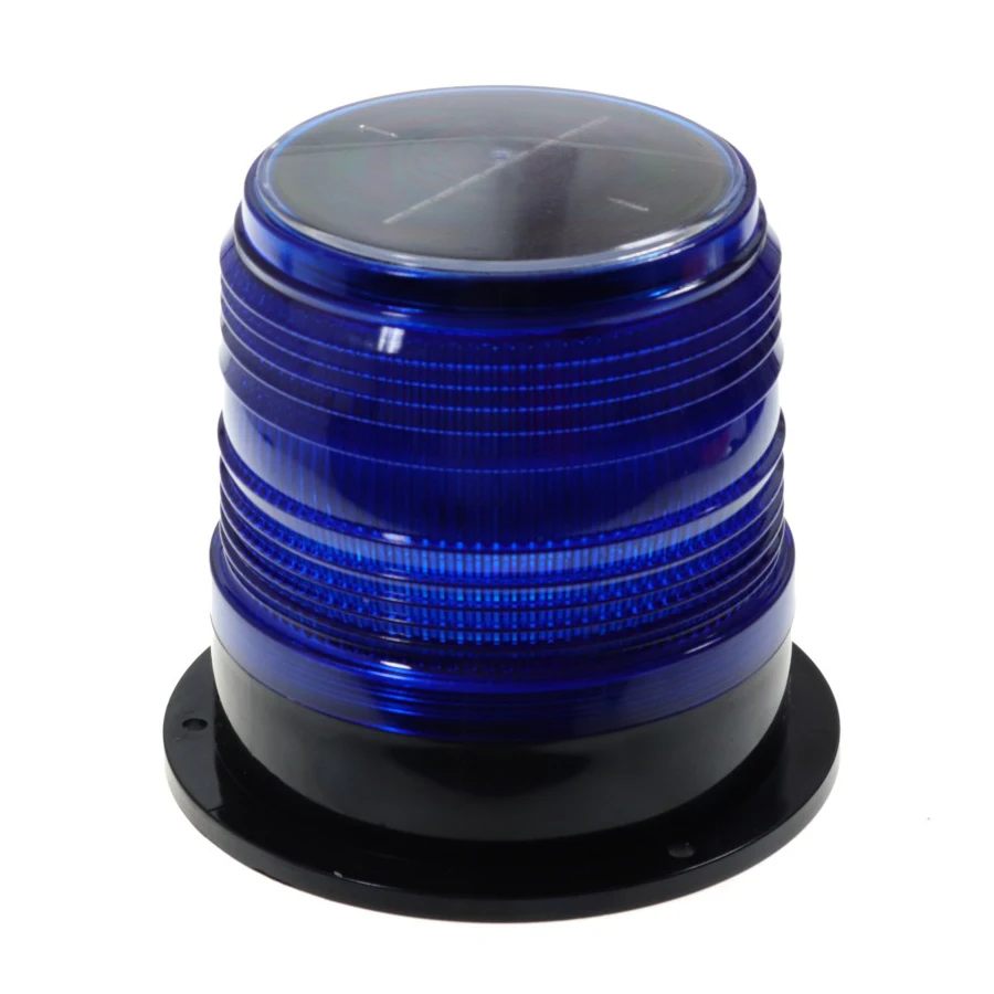 Solar Battery Powered Led Strobe Warning Safety Obstacle Flashing ...