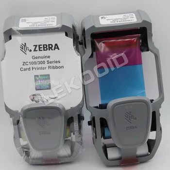 Zebra 800300-350em Ymcko Ribbon (200 Prints) For Zebra Zc100,Zc300,And ...