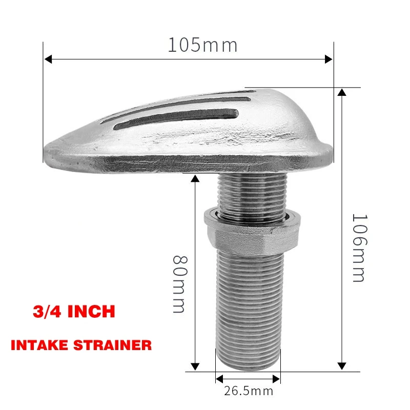 Marine Boat Intake Strainer Thread Water Pickup Durable Filter Thru ...
