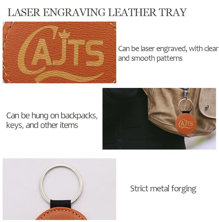 Oneway Wholesale Custom Logo Laser Engraving Blank Car Pu Leather Key ...