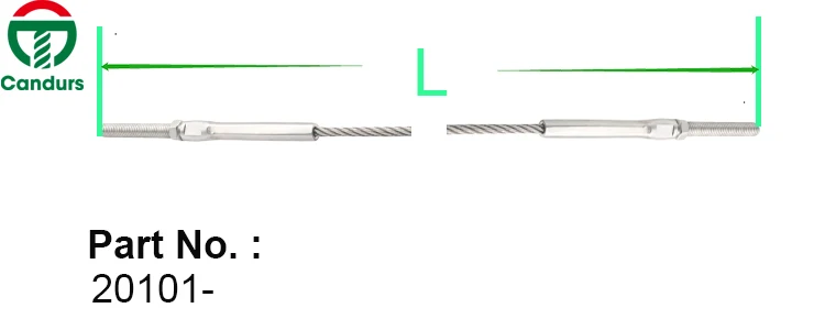 316 Stainless Steel Swage Rigging Stud Wire Rope Terminal