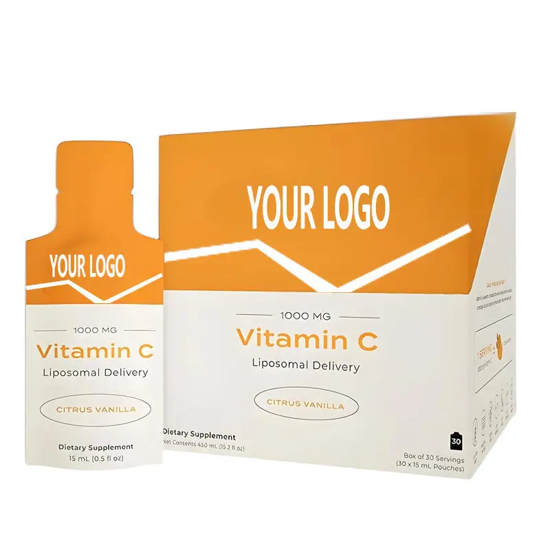 Custom Vitamin C Oral Liquid Supplement Natural Herbal Immune Support ...