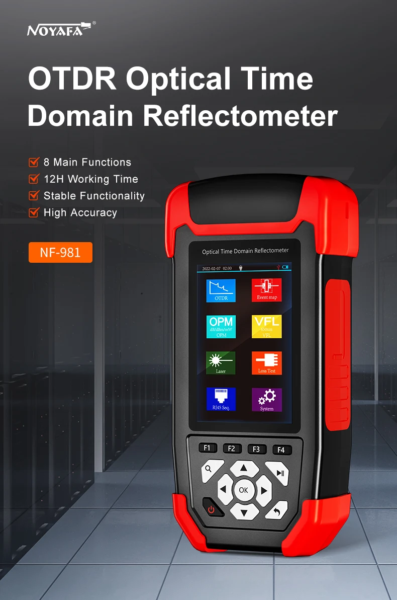 Noyafa NF-981 OTDR Optical Time Domain Reflect Meter 8 in 1