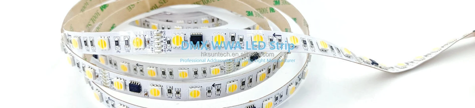 Addressable DMX WWA LED Strip 24V 60leds/m for Store Lighting