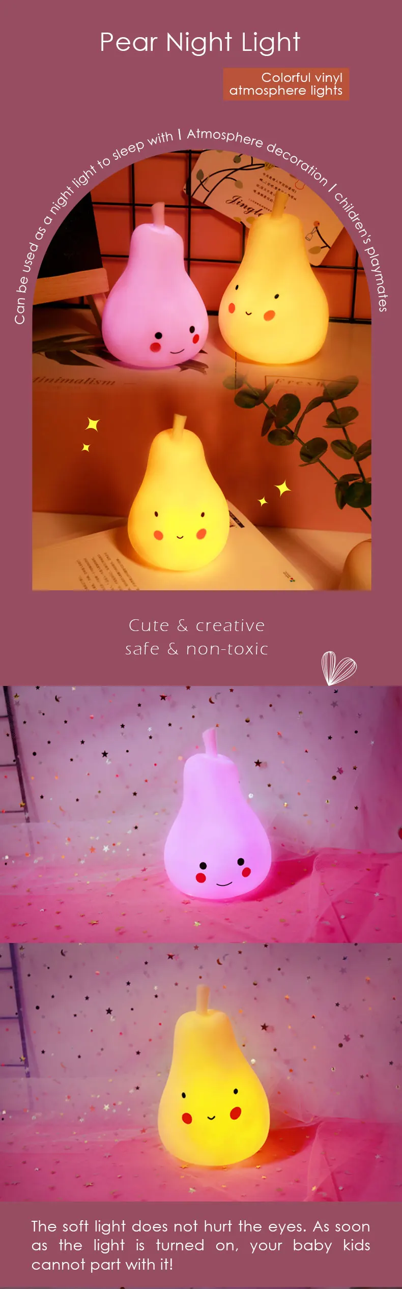 Factory Led Bedside Traditional Vintage Night Light Baby Kids Toy Sleep ...