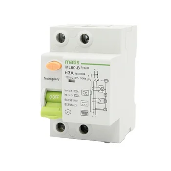 Matismart Type B Rcd 2 Pole 25a 40a 63a Ml60-b Smart Breaker - Buy Rccb ...