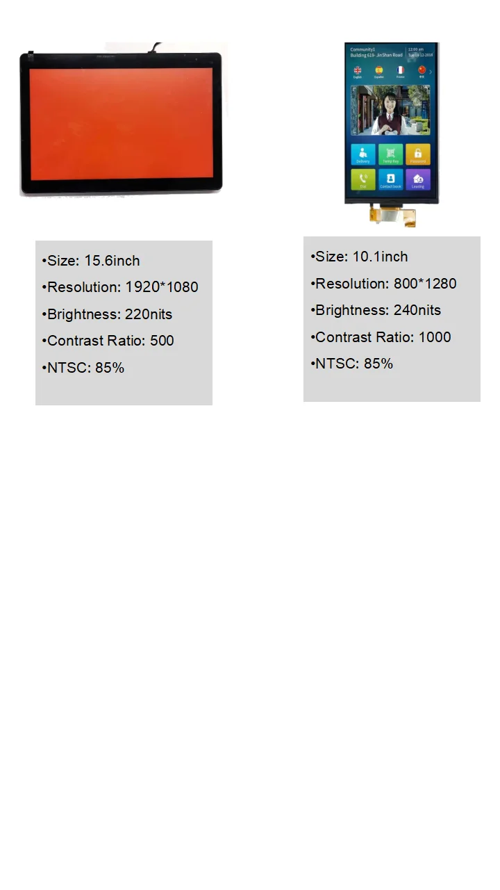 Custom Customize Mipi Spi 4.3 800x480 Capacitive Touch Screen Lcd ...