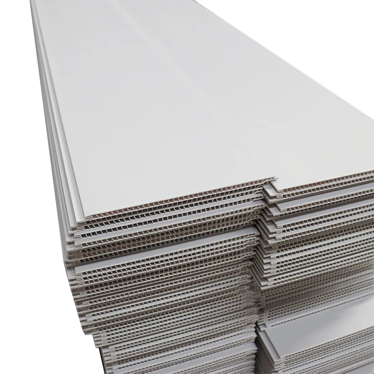 High Gloss White PVC Wall Ceiling Wood Panels for Decoration