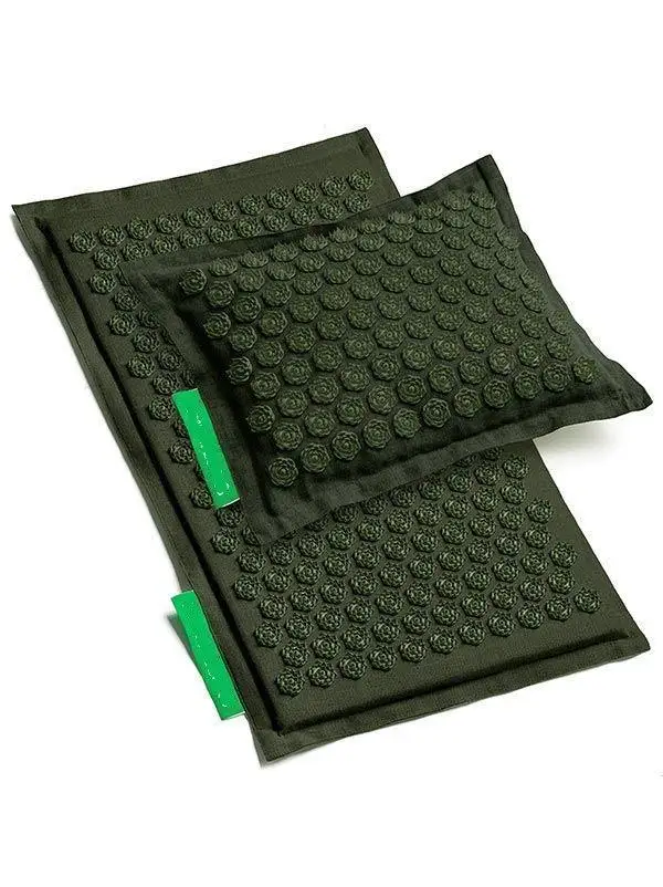 Natural Linen Acupressure Mat Foot Spikes Massage Akkupressur Mat And ...