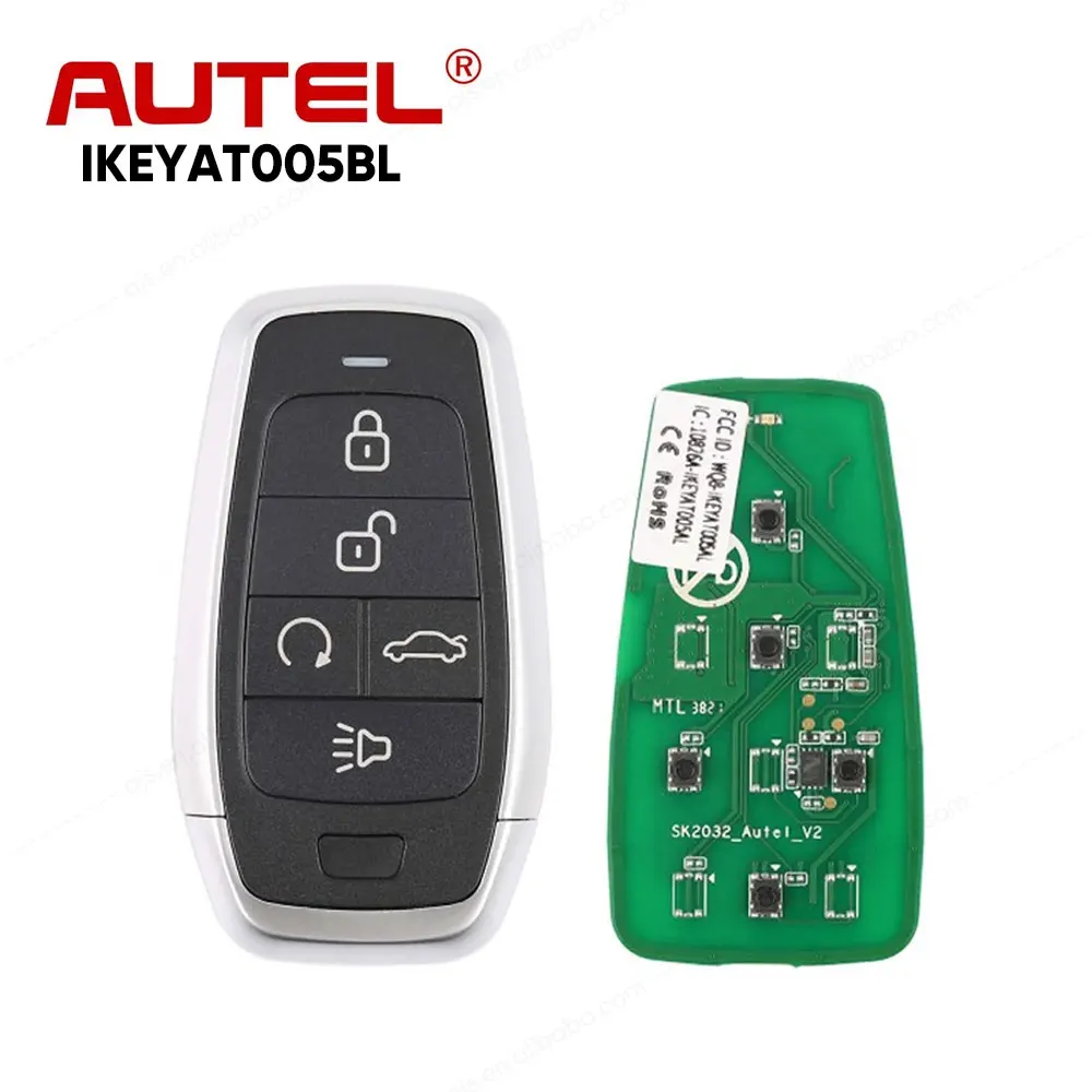자동 Ikeyat005bl Ikey 5 버튼 스마트 범용 키 Altra 자동차 키 프로그래머 Obd2 스캐너 Km100 Im508s Im608 Pro 와 함께 사용 ...