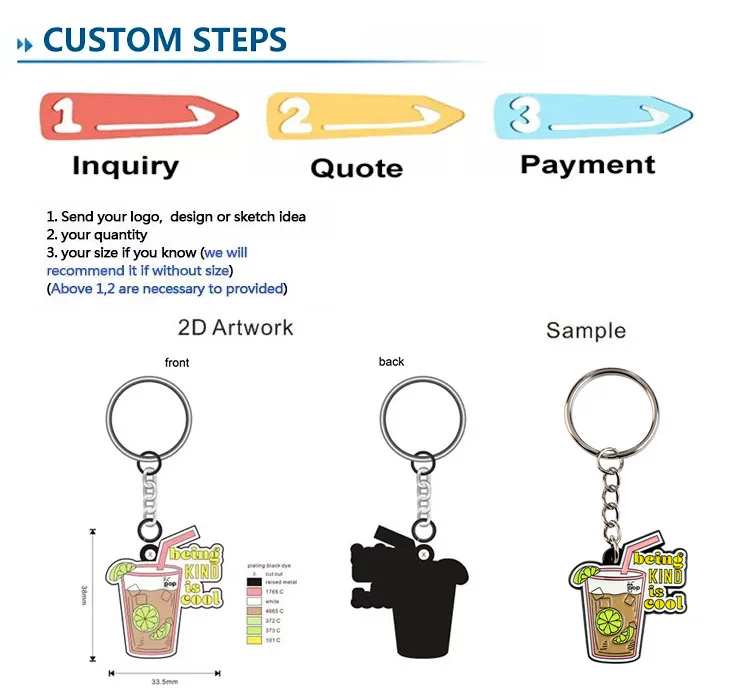 Custom Metal Key Chains - Promotional Kawaii Accessories