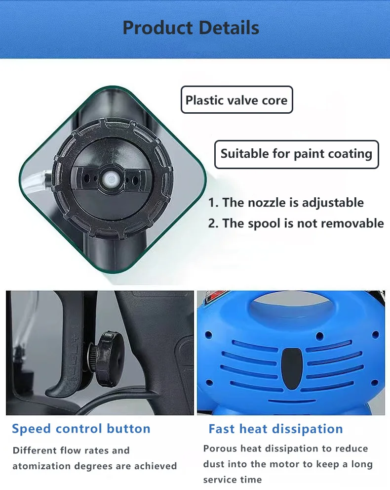 650W Electric Multifunctional Mini Spray Gun DIY Grade Paint Spray Gun ...