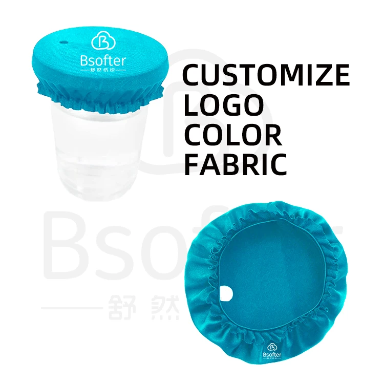 Custom Color Elastic Fabric Anti Spike Drink Cover Scrunchies For Women ...