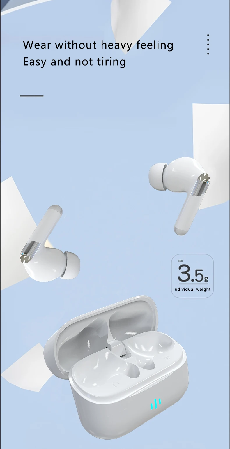 Small Wireless Earbuds Transparent Tws Earbuds Earphones Games True ...