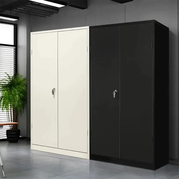 Office Metal Tall Garage Storage Cabinet Adjustable Shelves Locking 2 ...