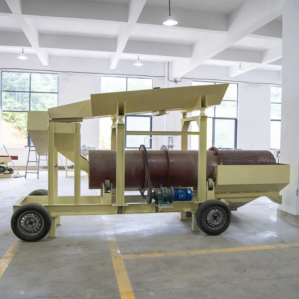 10tph Mobile Type Alluvial Gold Mining Separating Process Washing Plant - Buy Gold Washing Plant ...