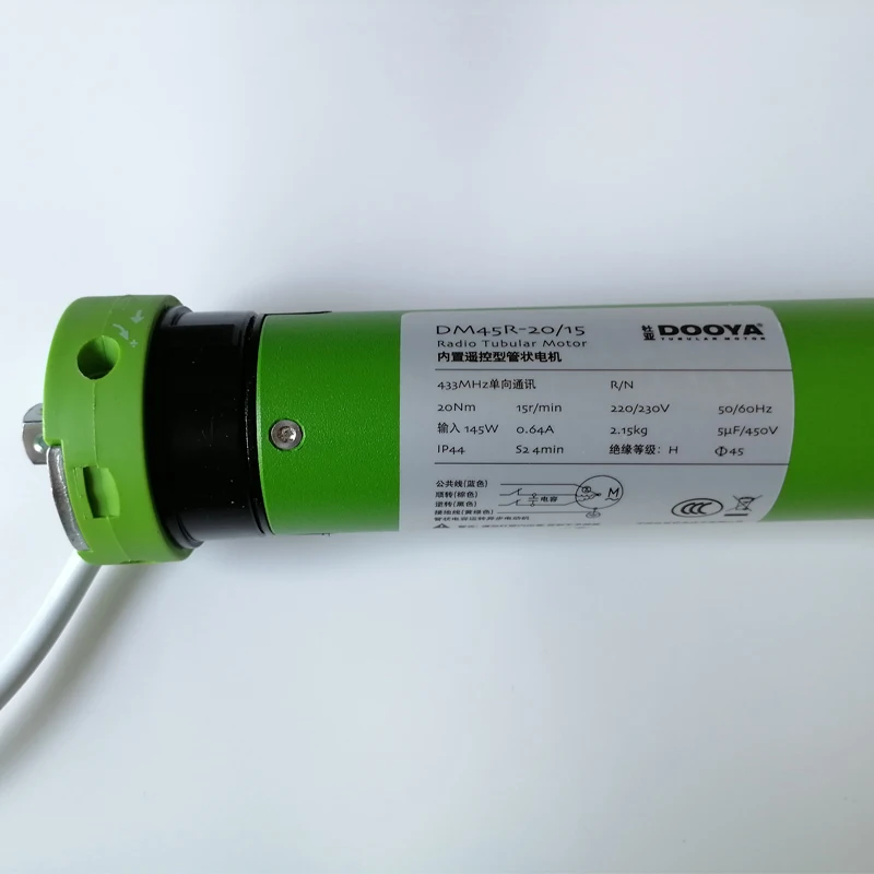 Dooya Dm45r-20/15 Motor 3 Wire Radio Receiver Built-in Tubular Motors ...