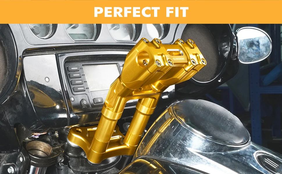 NICECNC Modular Kickback Handlebar Risers for Harley Street Glide FLHX ...