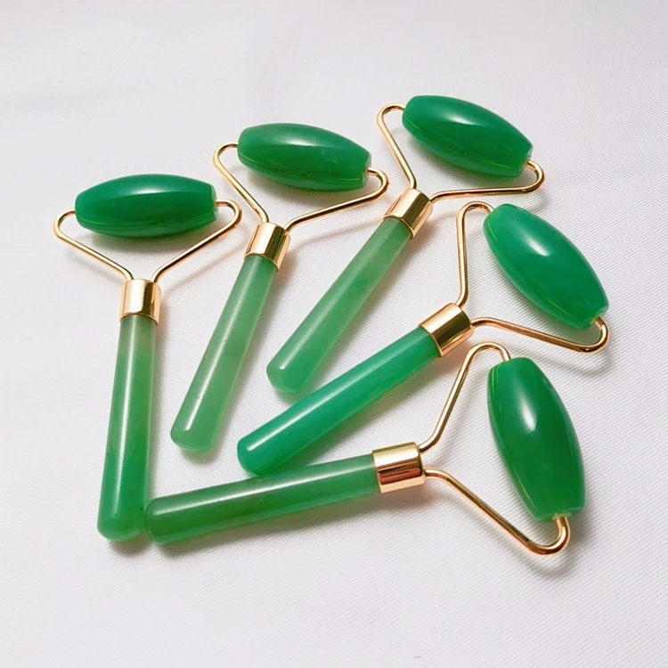 2026 Chinese Factory Royal Mini Green Jade Massage Roller and Gua Sha ...