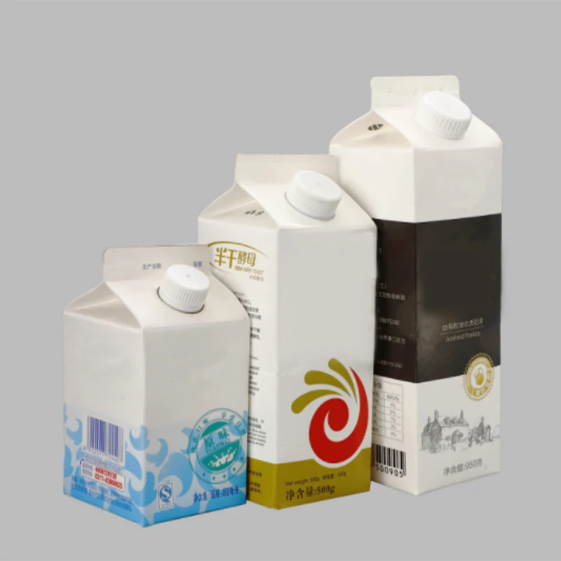 500ml 1000ml Paper Cardboard Bottle Carton Milk Juice Packaging Box ...