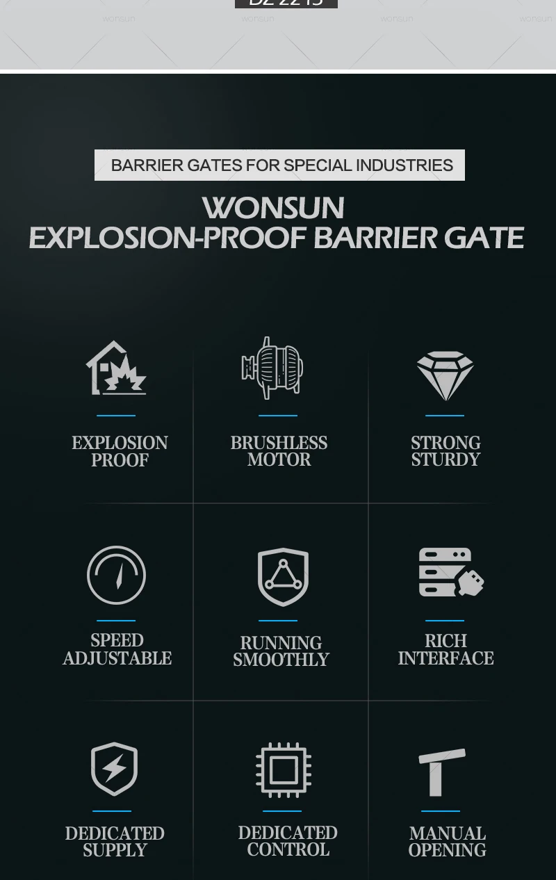 RS485 Explosion-Proof Safety Road Barrier for Gas Stations