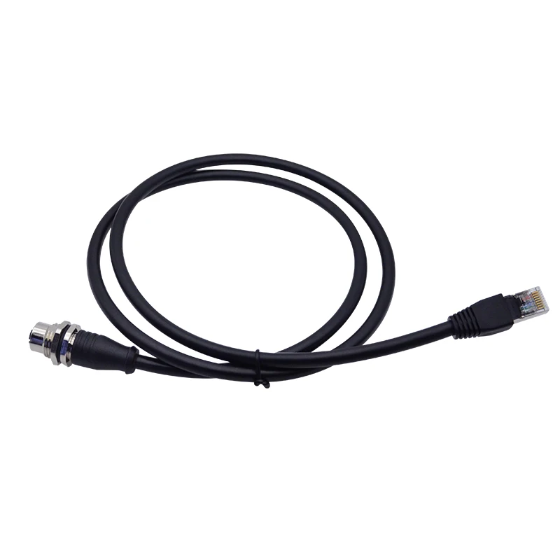 Waterproof Female Panel Mount Ethernet M12 X Code 8pin Female To Rj45 ...