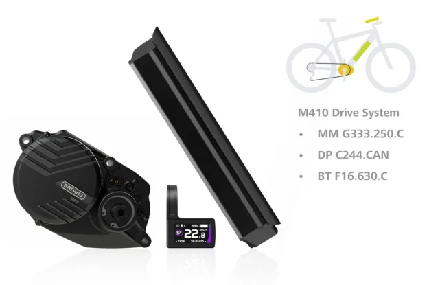 Bafang M410 250W Mid Drive Motor Kit for eMTB & eCargo - 80N.m Torque ...