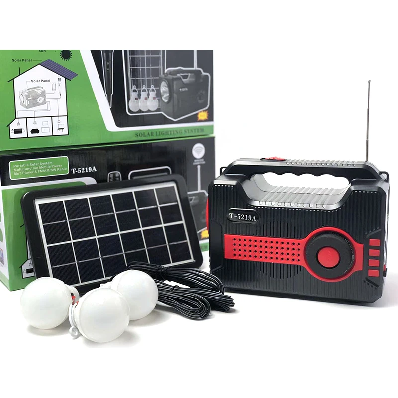 New Arrival 10w Solar Lighting Kit With 3 Led Lamps Portable Powerbank ...