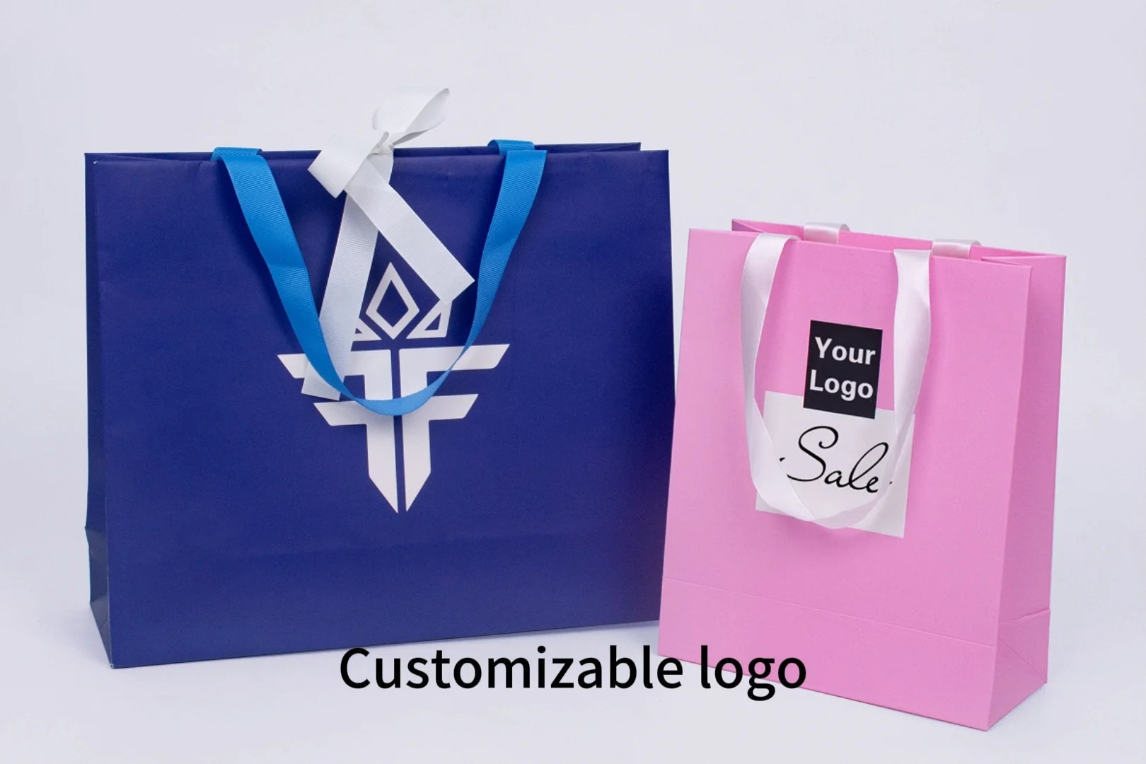 Wholesale Price White Paper Bags With Black Handle Paper Shopping ...