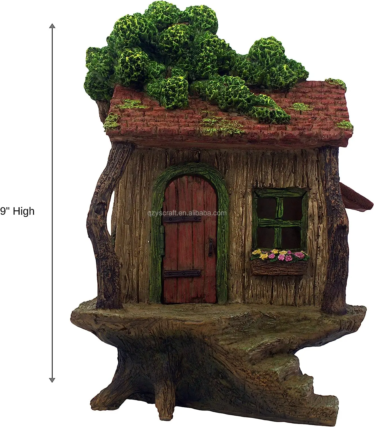 Resin Fairy Tree House Garden Statue - Buy Tree House Garden Statue ...