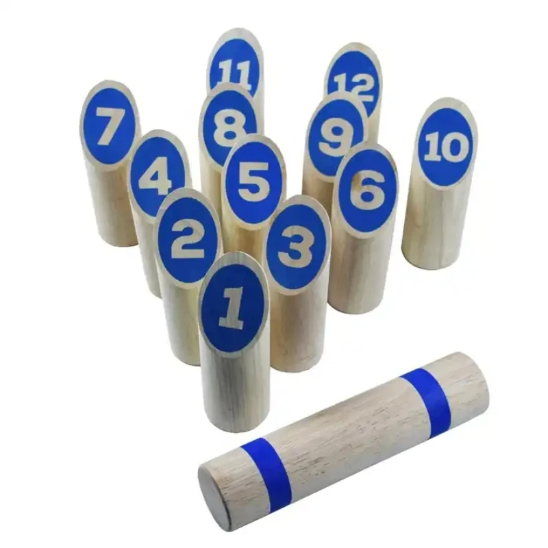 Wholesale Premium Wooden Viking Skittle Number Kubb Game Set With Carry ...