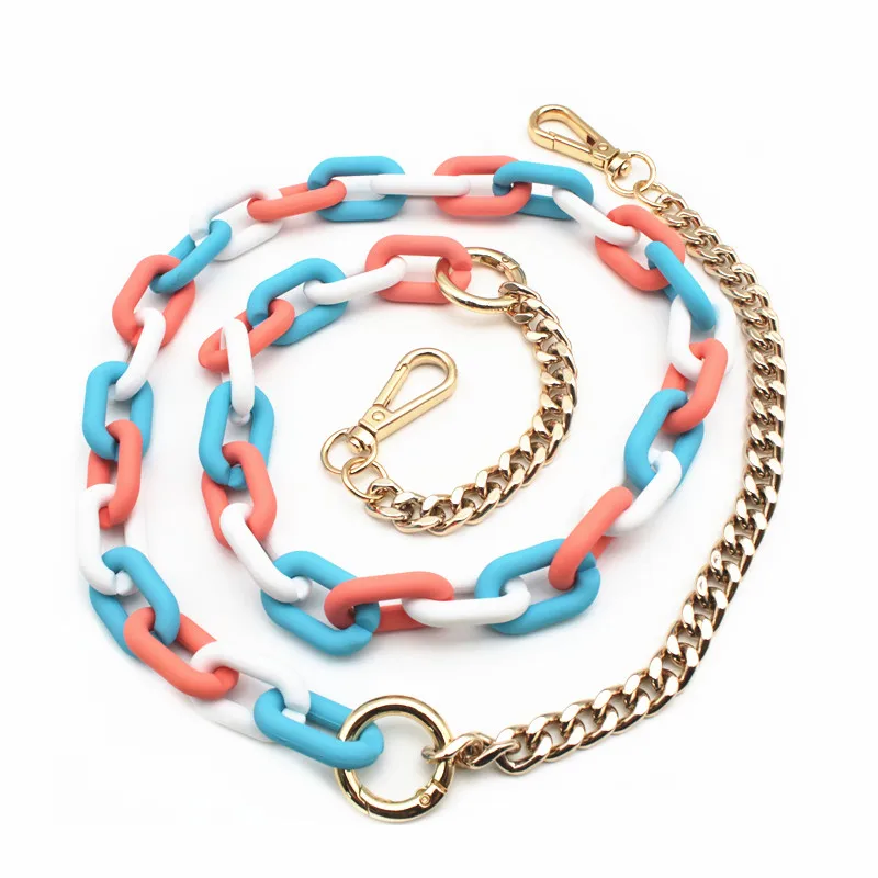 Luxury Multi Color Acrylic Shoulder Chain Cell Handbag Accessories ...