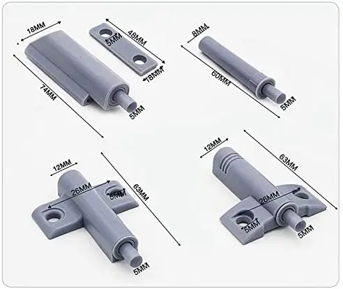 Cabinet Buffer - Hands Free Door Opener with Touch Rebounder