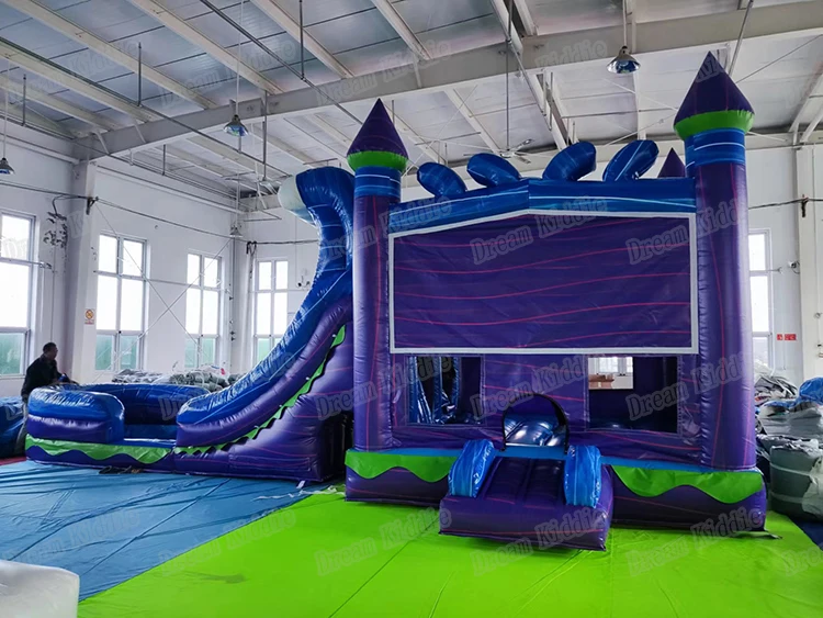 Big 30x14ft Commercial Inflatable Bouncy House Castle Combo With Double ...