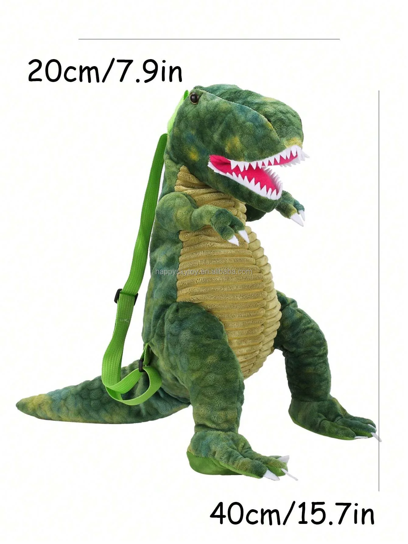 Dinosaur Dragon Plush Backpack Stuffed Animal Tyrannosaurus School Bag ...