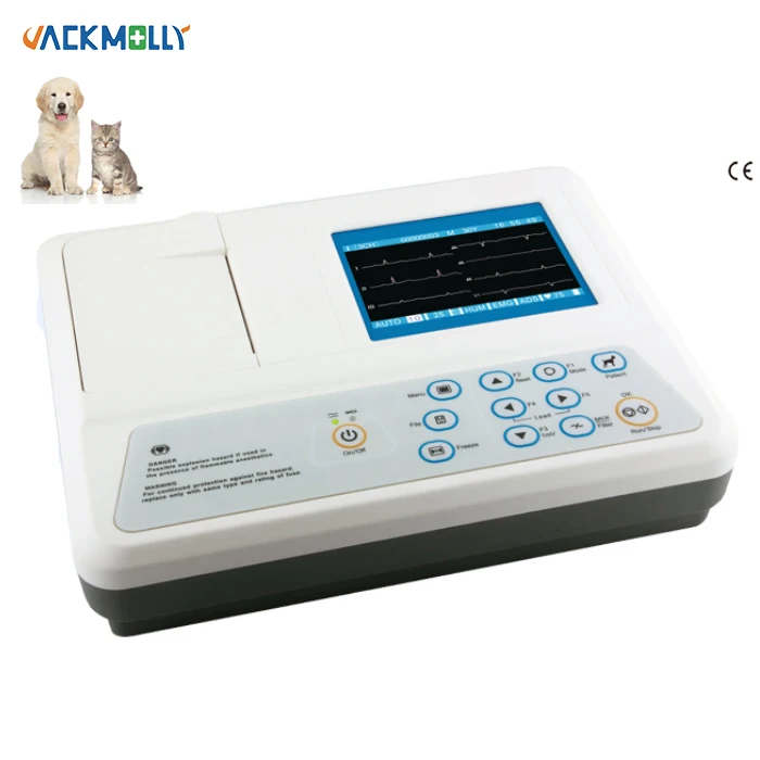 Jm-8032 Ecg Electrocardiogram Mainframe 5 Inch Color Screen Display 3 ...