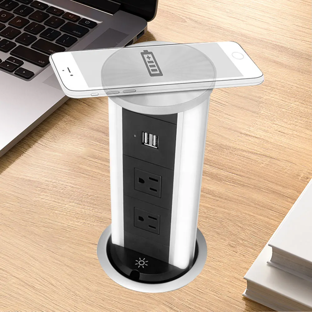 Oswell Hidden Smart -up Outlet Socket With Wireless Charger Electrical ...