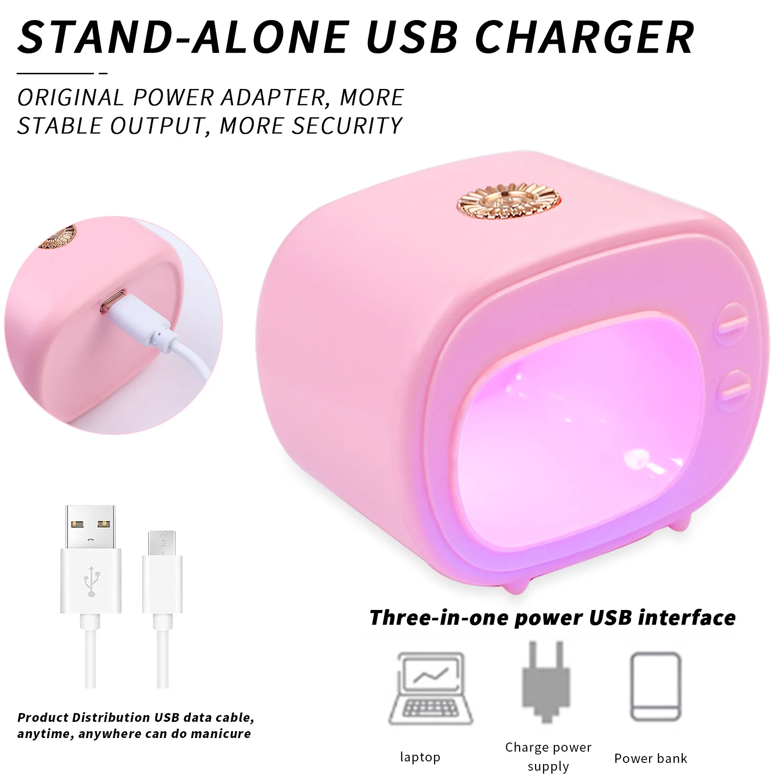 16w Portable Mini Uv Led Tv Nail Lamp - Buy Nail Lamp Led,Uv Led Nail ...