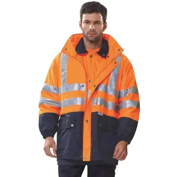 Customized Fireproof Work Safety Reflective Jacket Hi-vis Reflective ...