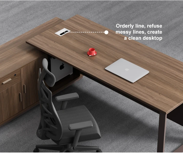 Wholesale Modern Executive Desk Office Furniture Table Anti-scratch L ...