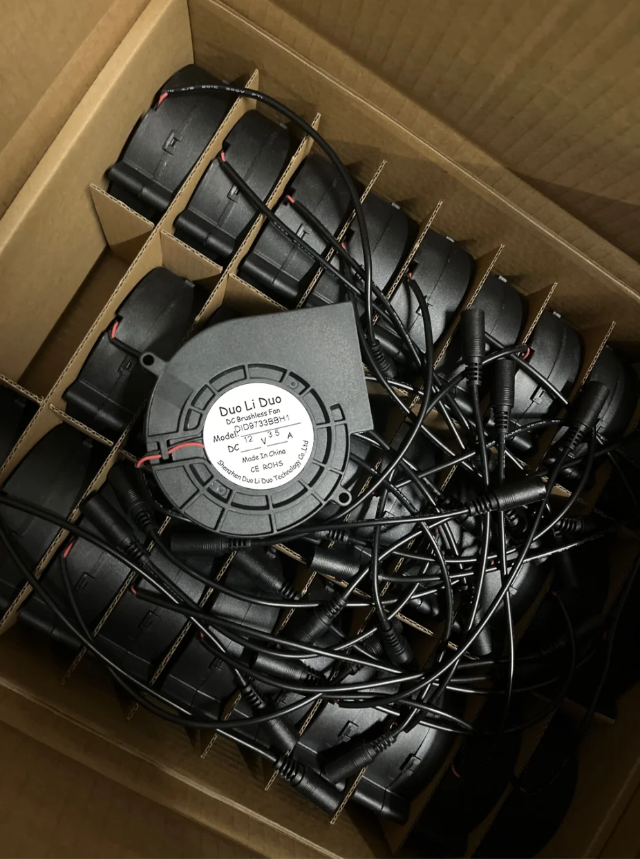 97mm 12v 2a 5300rpm Centrifugal Air Blower Fan with 3 Speeds Controller ...