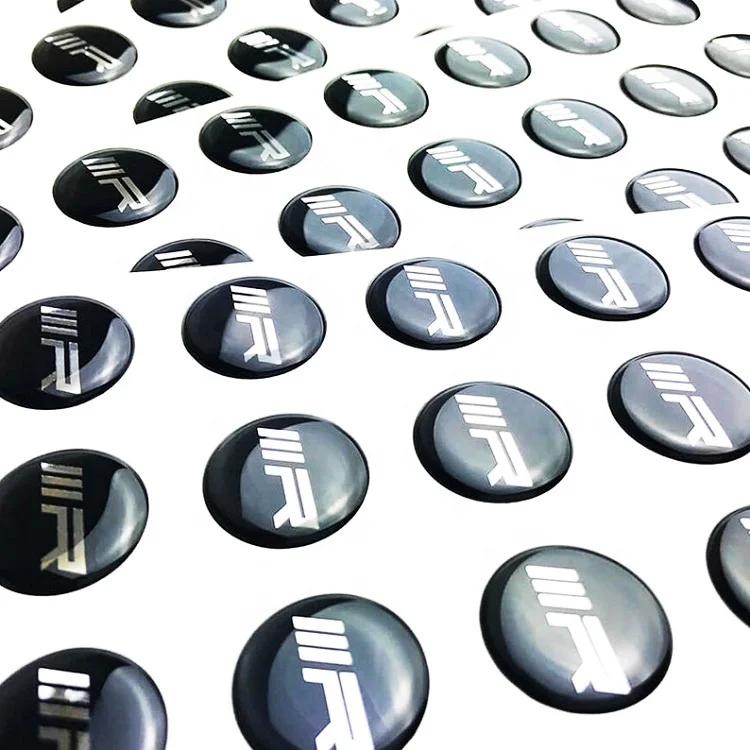 Waterproof Custom Gel 3d Clear Window Silicon Thick Dome Pvc Reflective ...