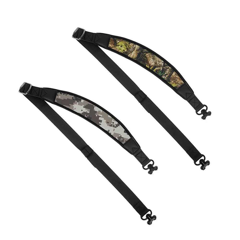 Adjustable 2 Point Tactical Padded Shoulder Sling Strap Soft Thick ...