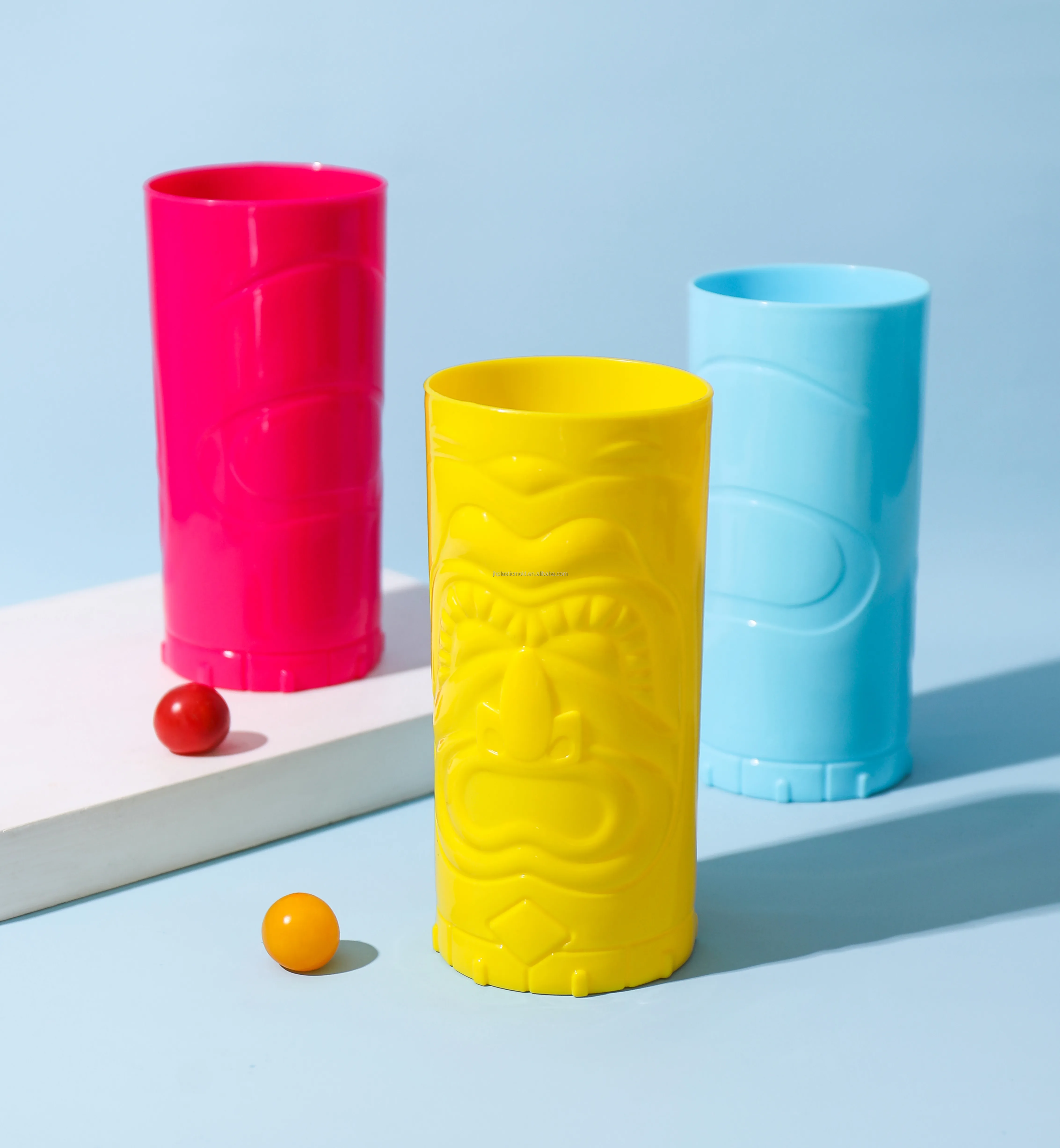21oz/600ml Plastic Totem Tiki Cups Tiki Mugs Hawaiian Party Drinking ...