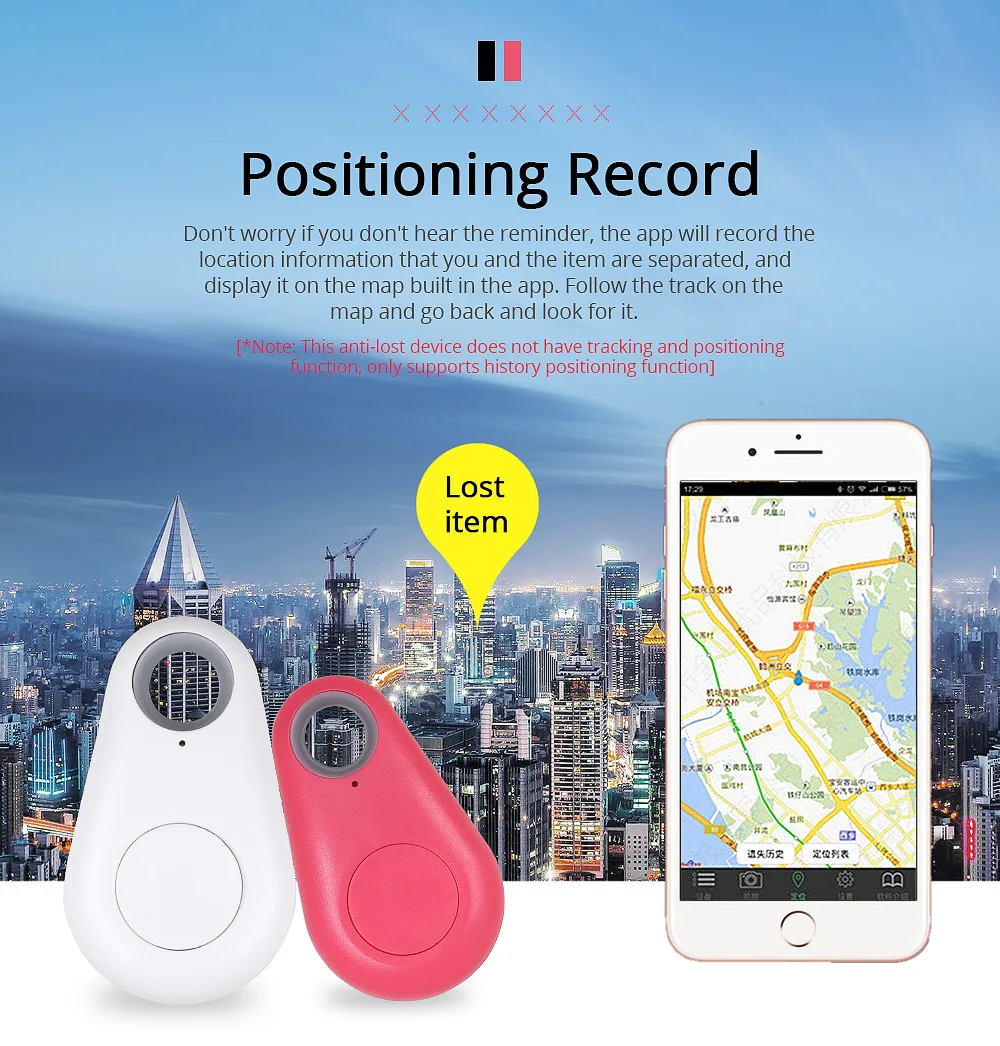 Mini Pet Cat Dog Tracker Device Key Finder Locator Round Hidden Small ...